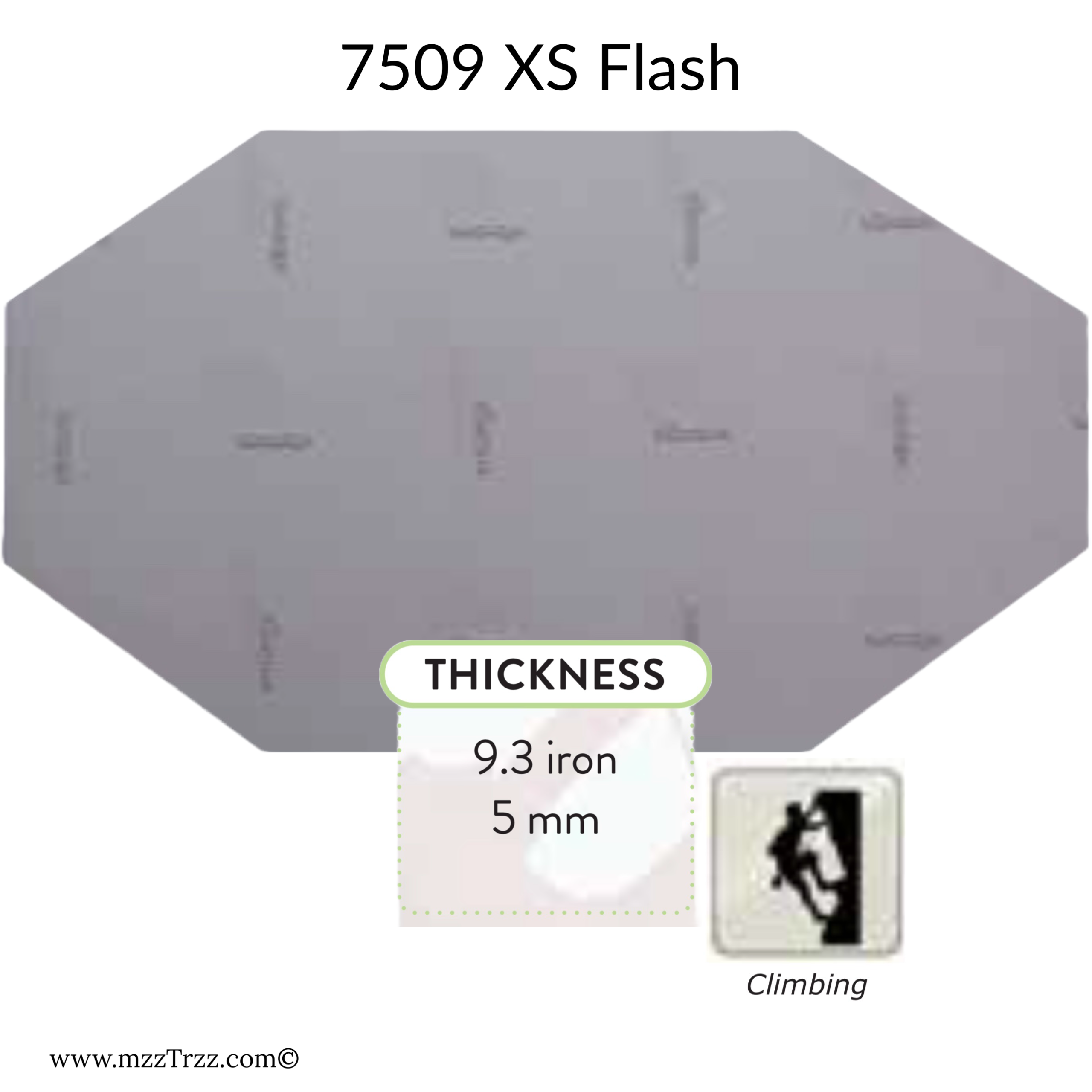 Shoemaking - Vibram - Sheet - Outsole - 7509 XS Flash Grey - Rock Clim – mzz T rzz Shoemaking ...